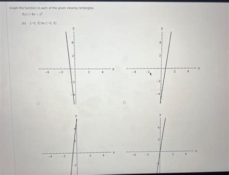 Solved Graph The Function In Each Of The Given Viewing