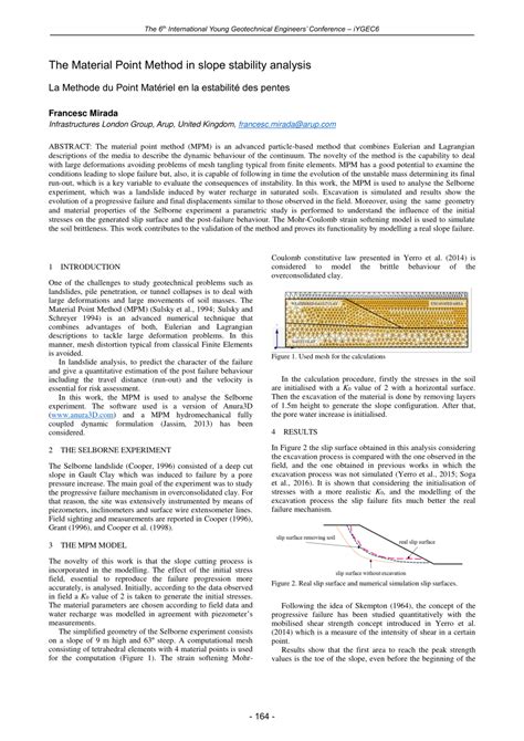 PDF The Material Point Method In Slope Stability Analysis