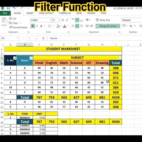 Filter Formula In Ms Excel Filter Shorts Excelsolutions Kklearnmore