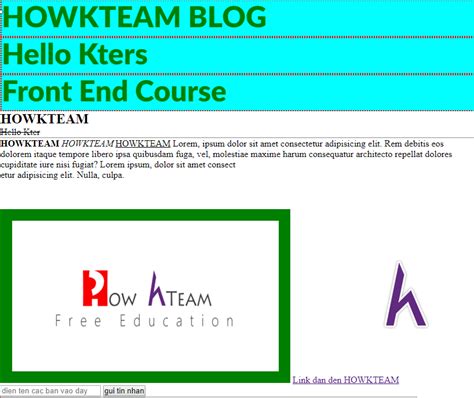 Id Class Trong Html Và Thuộc Tính Float Trong Css How Kteam