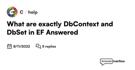 What Are Exactly Dbcontext And Dbset In Ef Answered C What Are Exactly Dbcontext And Dbset In Ef Answered C