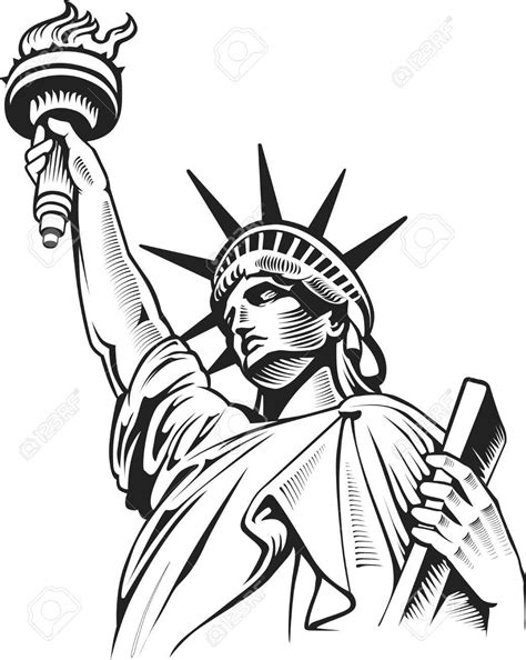 Liberty Statue Drawing At Getdrawings Free Download