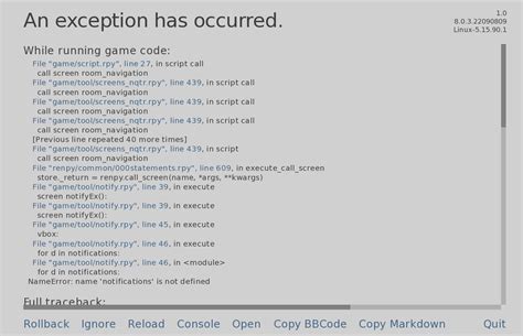 Notify Bug Issue Drincs Productions Renpy Template Old Github