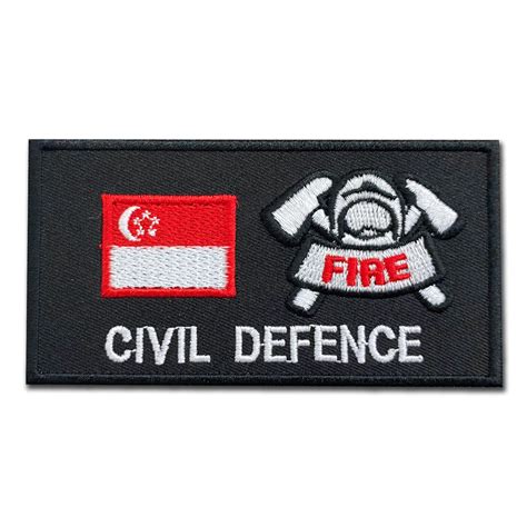 Civil Defence Scdf Call Sign With Name Customization Hock T Shop