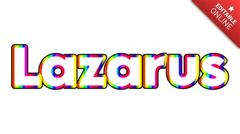 Lazarus Text Effect Generator