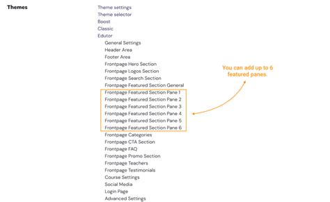 Moodle Theme Edutor How To Configure And Customise The Frontpage Featured Section Elearning