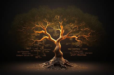 Premium Photo Abstract Visualization Of A Branching Tree With