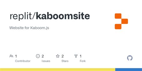 Github Replitkaboomsite Website For Kaboomjs