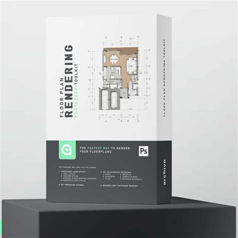 Floor Plan Rendering Toolkit Photoshop Learn Architecture Online