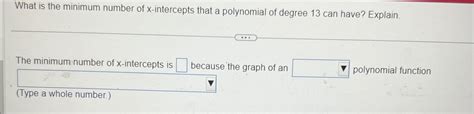 solved what is the minimum number of x intercepts that a