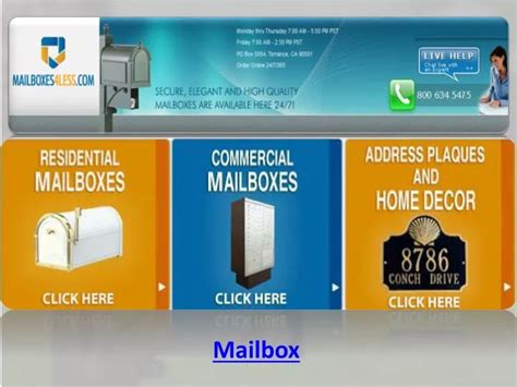 PPT Mailbox PowerPoint Presentation Free Download ID