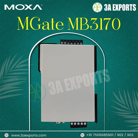 1 Port Single Mode Moxa Mgate 3170 Model Name Number MB3170 At Rs 36000 Piece In Mumbai
