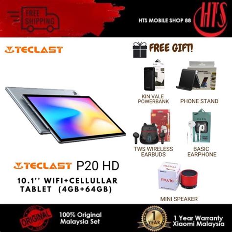 Teclast P20HD Tablet 4GB 64GB 1 Year TELCAST MSIA Warranty 10 1 Wifi Cellular Tab 6000mAh