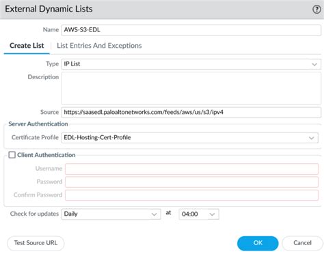 Palo Alto Networks External Dynamic Lists Packetpassers