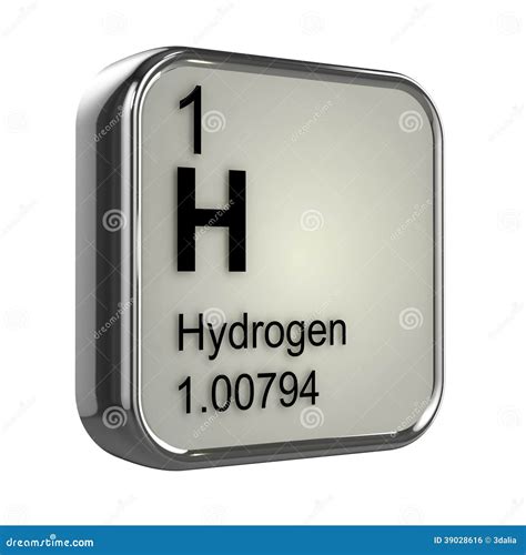 Hydrogen Element From The Periodic Table Stock Photography CartoonDealer Com 156256868