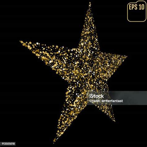 5지적 스타 골든 반짝이입니다 밝은 독점과 발광의 표시의 아이콘입니다 Vip 배너 또는 카드 인증서 선물 상품권 3 차원 일러스트 레이 션에 대 한 서식 파일 0명에 대한
