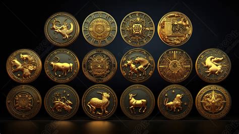 황금 조디악 표지판 놀라운 클로즈업 3d 일러스트 로즈 배경 위로 배경 기호 그림 배경 이미지 Hd 로즈 위로 기호 그림 배경 사진 무료 다운로드 Lovepik