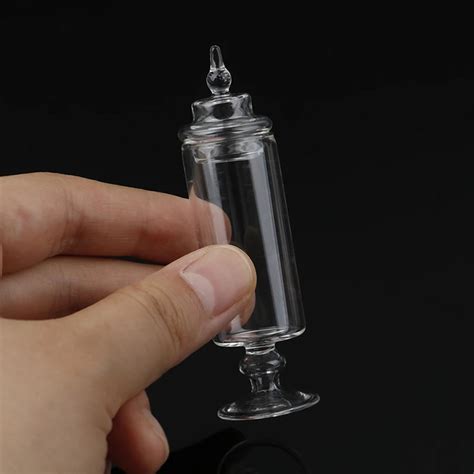 Кукольный домик миниатюрная стеклянная банка для конфет имитация флакона для конфет модель