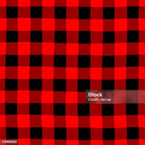 클래식 체크 무늬 격자 무늬 빨간색 격자 매끄러운 패턴 주방 수건 패브릭 인쇄 템플릿입니다 간단한 전통적인 벡터 배경입니다 0