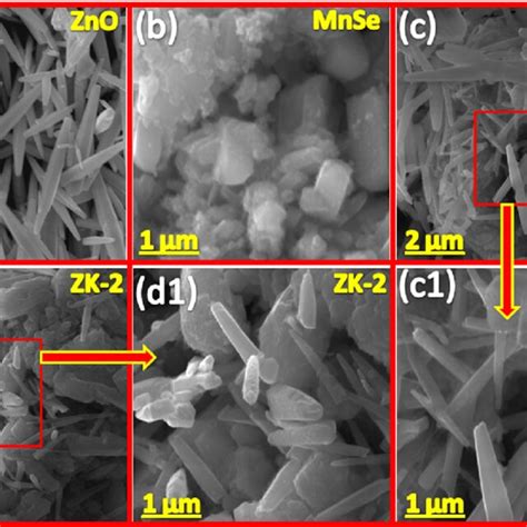 Fesem Micrographs Of Zno And Mnse And Their Nanostructured Composites