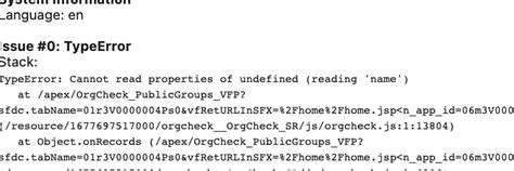 Public Group Error · Issue 240 · Salesforcelabsorgcheck · Github