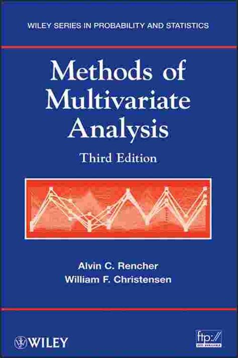 [pdf] Methods Of Multivariate Analysis By Alvin C Rencher Ebook Perlego