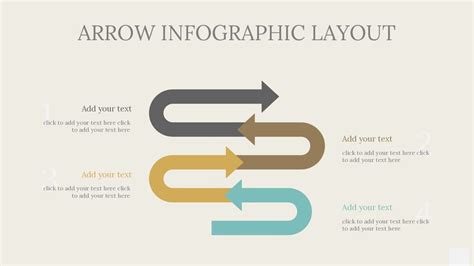 Arrow Info Graphic Layout With Arrows Pointing In Different Directions Google Slide Theme And