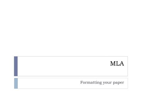 PPT MLA PowerPoint Presentation Free Download ID 2686588