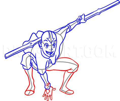 How To Draw Aang Drawing Step By Step By Dawn Dragoart