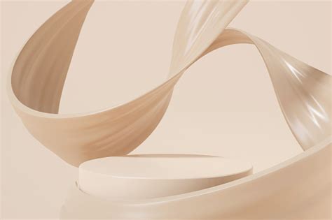 브라운 파운데이션 크림 미용 및 화장품 제품의 쇼케이스와 받침대 연단의 3d 그림 0명에 대한 스톡 사진 및 기타 이미지 0명 3차원 형태 강단 Istock