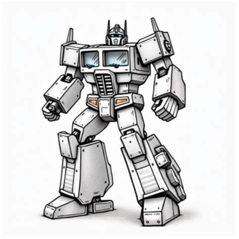 Draw The Transformer Optimus Prime With A Simple Pencil Prompts Stable Diffusion Online