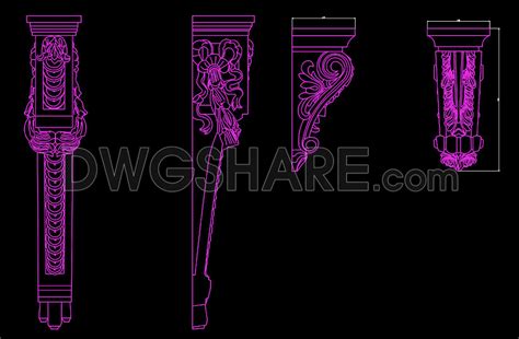 150 Download Detailed Architectural Cad Drawings Of Consoles Free