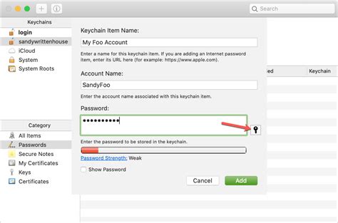 How To Manually Add Passwords And Use The Assistant In Keychain Access