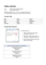 Filling Tables With Array Data