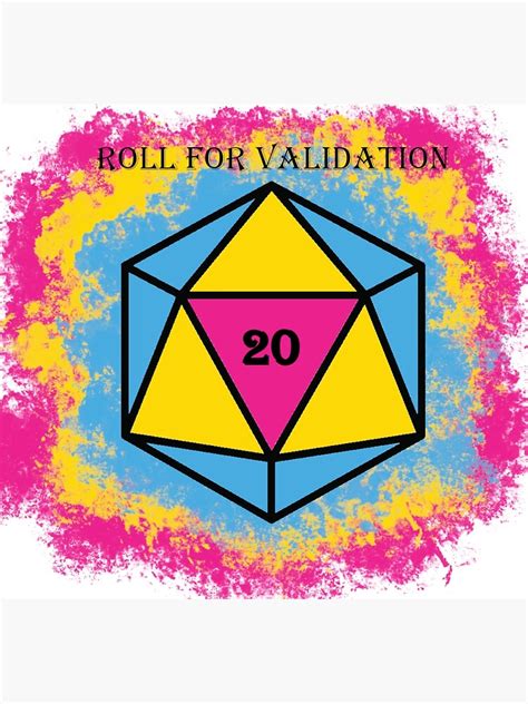 Validation Roll Pansexual Poster For Sale By Izayo Darke1 Redbubble