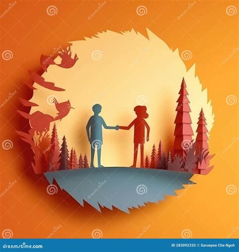Crafting Memories Modern And Minimalistic 3d Paper Cut Illustration For