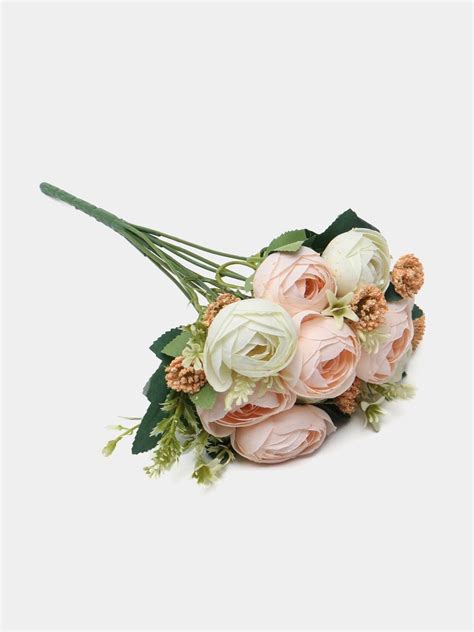 Искусственные цветы пионы для декора купить по низким ценам в интернет магазине Uzum 1223870