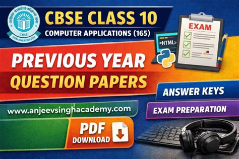 Cbse Class 10 Computer Applications 165 — Previous Year Question