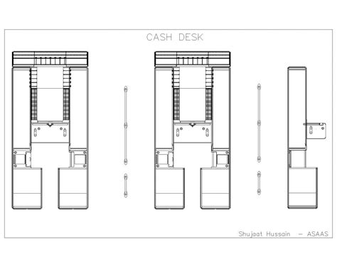 Cash Desk Model Thousands Of Free Cad Blocks