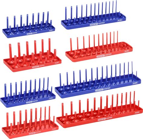 Eaceliy 160pcs Abs Socket Organizer Driver Socket Holder，abs Tools Socket Holder，1 4