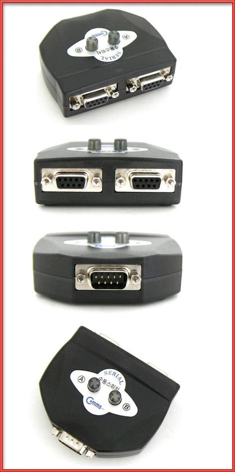 2 Port Serial 9pin Switch Manual Selector Box Compact 21 2way Rs232 Female Ebay