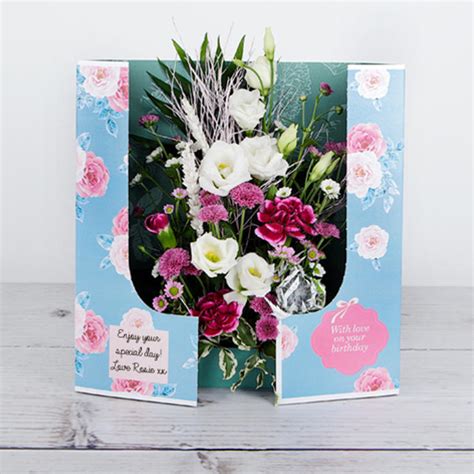 Birthday In Bloom — Flowercard Sending Floral Hugs