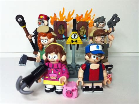 LEGO Gravity Falls Minifigures | Cool lego creations, Amazing lego ...