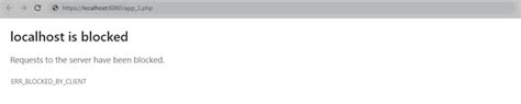 what is err blocked by client how to fix it