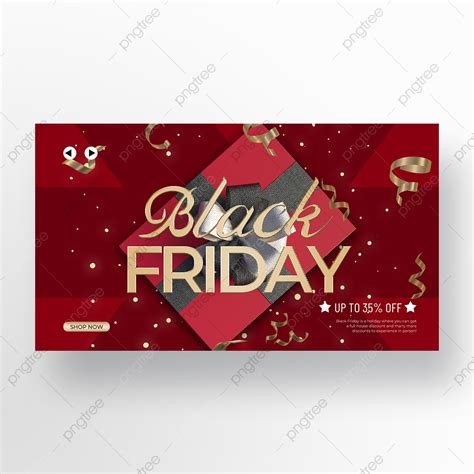 빨간색 배경 일러스트 블랙 골드 프라이데이 프로모션 배너 템플릿 Psd 다운로드 디자인 자료 다운로드