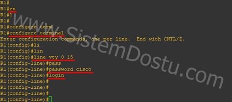 Cisco Switch ya da Router üzerinde Telnet SSH Aktifleştirme Sistem ve Network Dünyasına