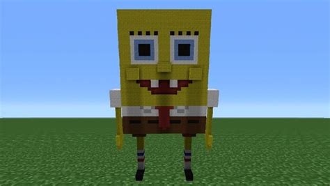 Minecraft Tutorial How To Make Spongebob Minecraft Tutorial Spongebob Minecraft