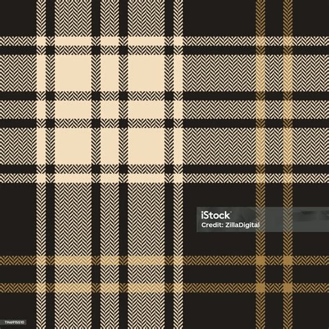 체크 무늬 패턴 원활한 벡터 그래픽 플 란 넬 셔츠 판 초 담요 또는 기타 패션 또는 가정용 직물 디자인을 위한 골드와 그레이의