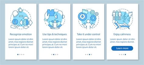 일러스트 명상 앱 인터페이스 템플릿 무료 벡터