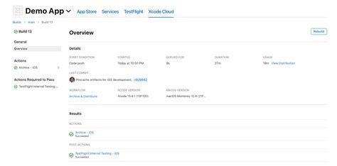 document how to build and distribute flutter apps with xcode cloud continuous integration
